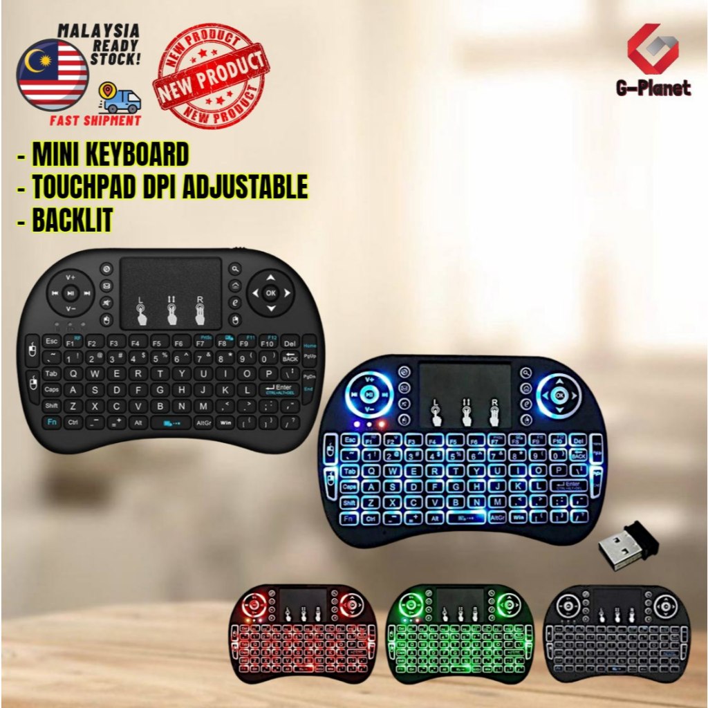 i8 mini keyboard mini / keyboard mini backlit Wireless Touchpad ...