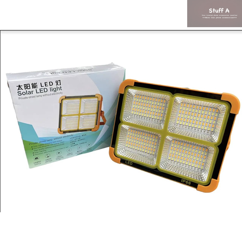 SOLAR LED LIGHT D8 Two-Way Rechargeable 1000W | Shopee Philippines