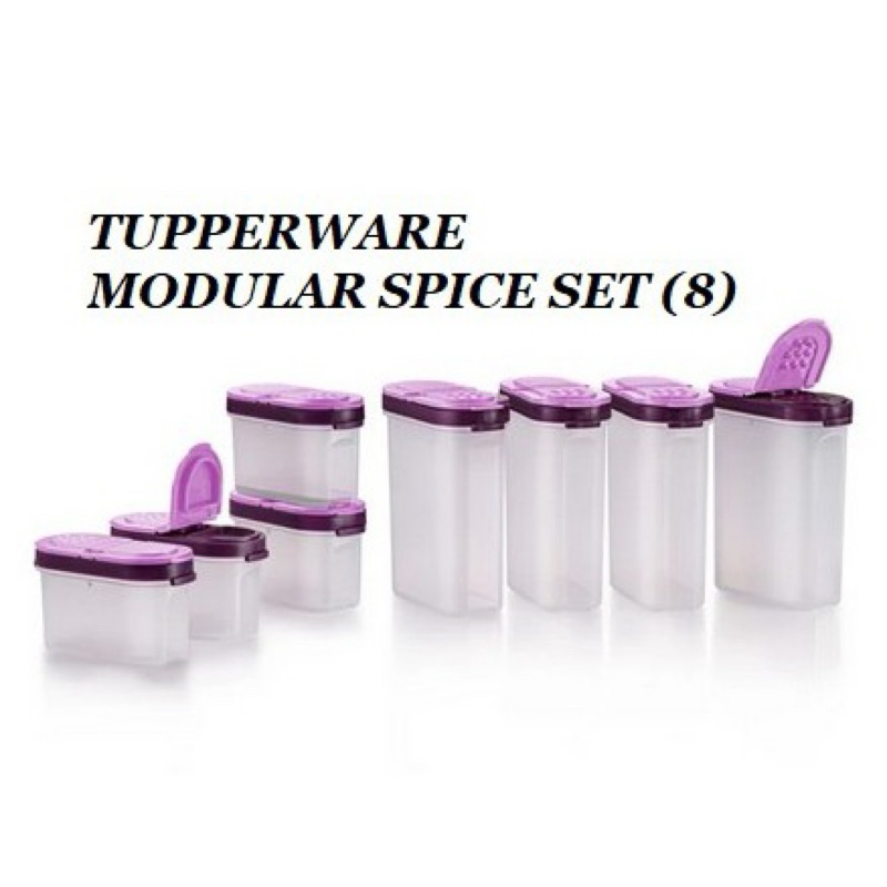 TUPPERWARE MODULAR SPICE SET! Harga Combo Set 8-pieces tupperware ...