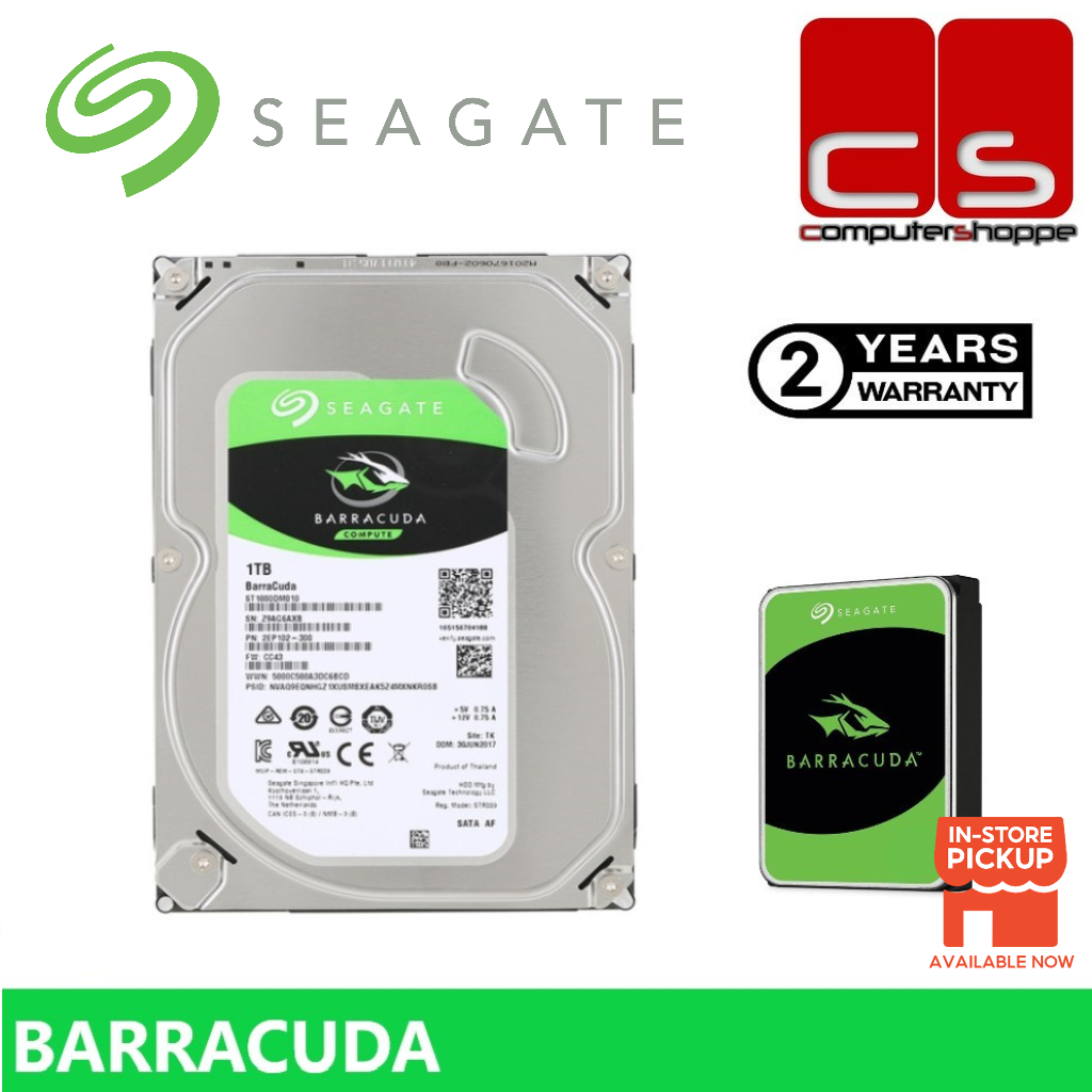 Seagate Barracuda 3.5” Desktop Internal Hard Disk - 1TB/2TB/4TB ...