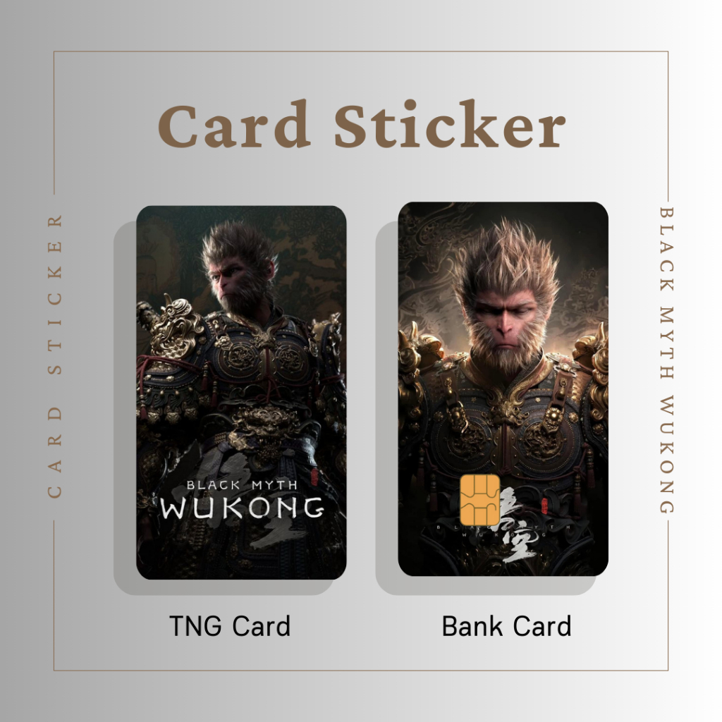 BLACK MYTH WUKONG CARD STICKER - TNG CARD / NFC CARD / ATM / ACCESS ...
