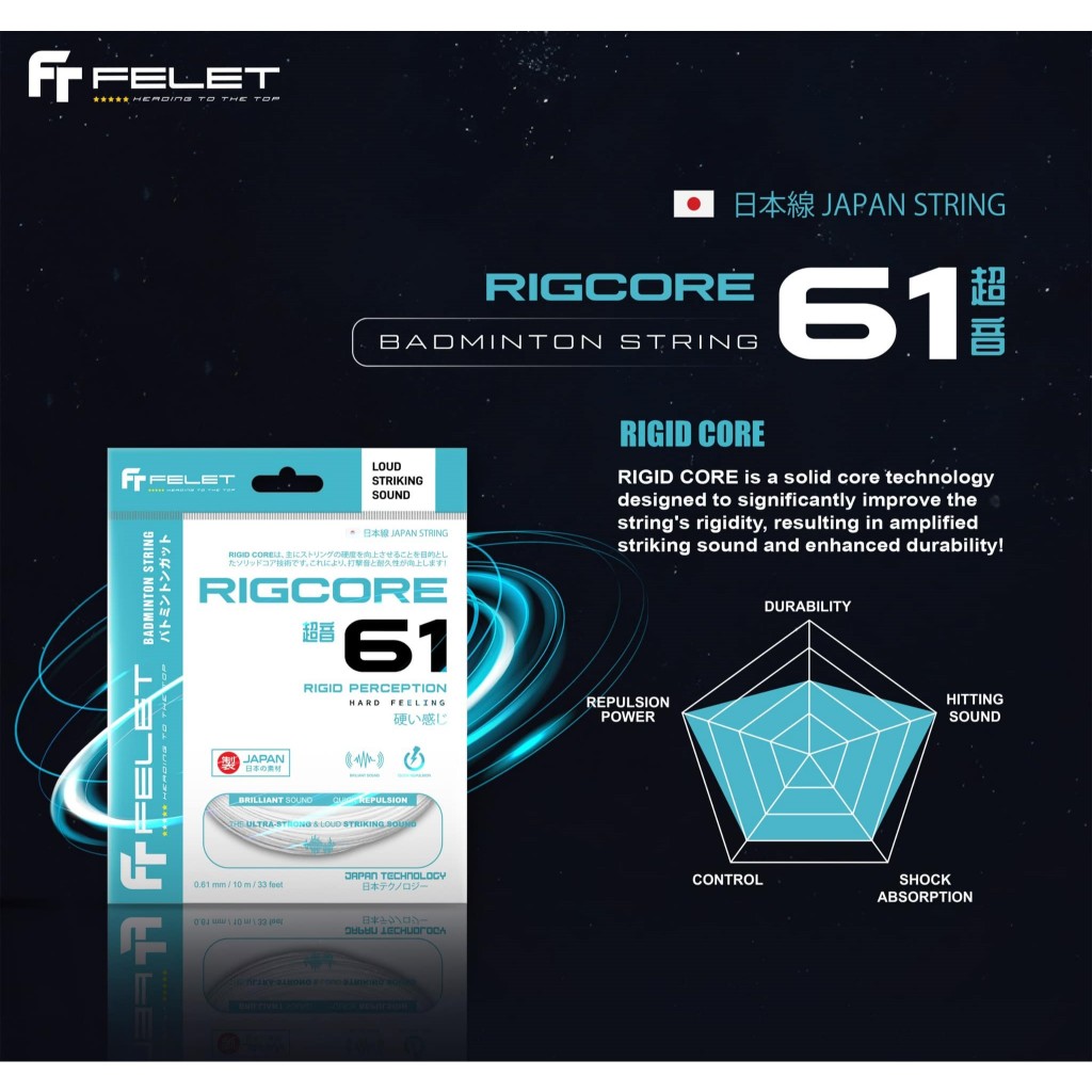 Felet Rigcore 61 Badminton String | Shopee Philippines