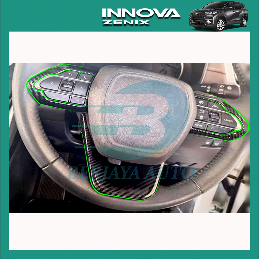 Toyota Innova Zenix AG10 2023 - 2024 Steering Carbon Lining Inner ...