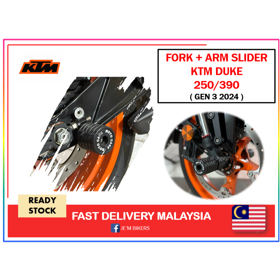 FORK SLIDER AND ARM SLIDER KTM DUKE 250/390 GEN 3 | Shopee Philippines