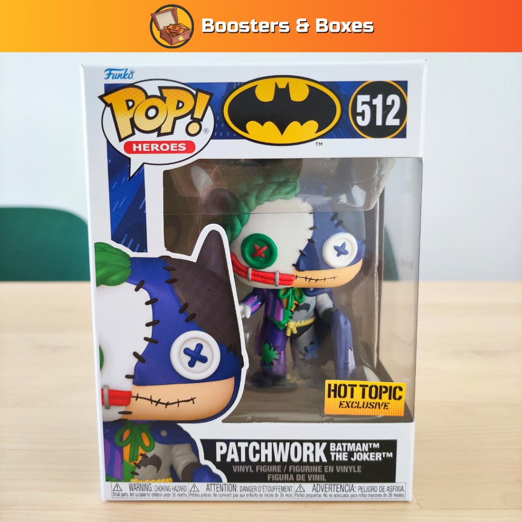 Funko Pop! Heroes: Patchwork Batman The Joker 512 [Hot Topic Exclusive ...