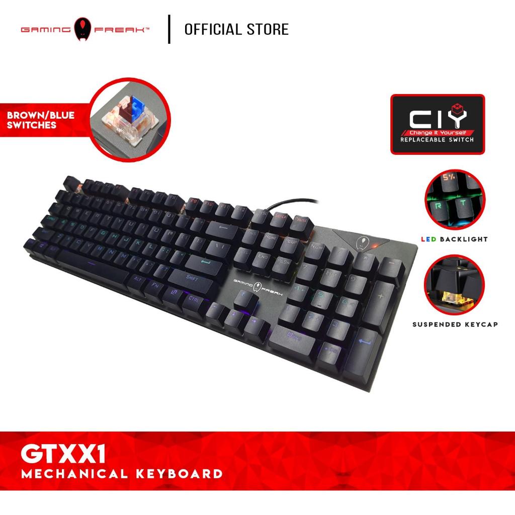 Gaming Keyboard GK-GT XX1-BR GAMING MECHANICAL KEYBOARD | Shopee ...