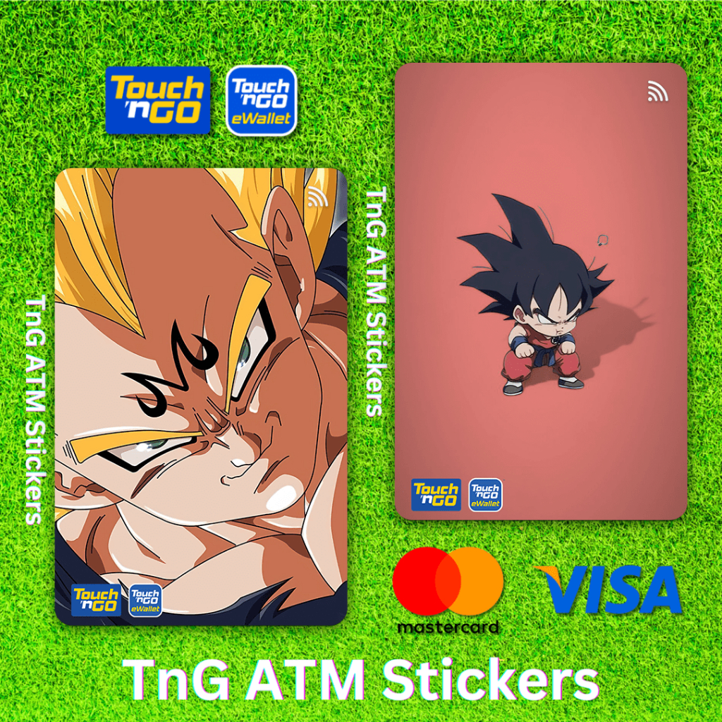 Goku Dragon Ball Vegeta - Sticker Card Touch n Go TnG ATM Card Skincard ...