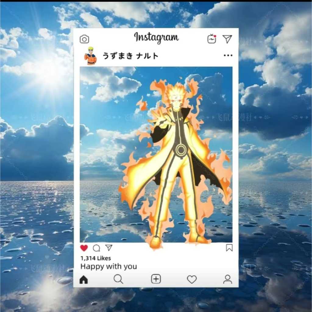 Naruto Shippuden Anime Series IG Frame Acrylic Card | Shopee Philippines