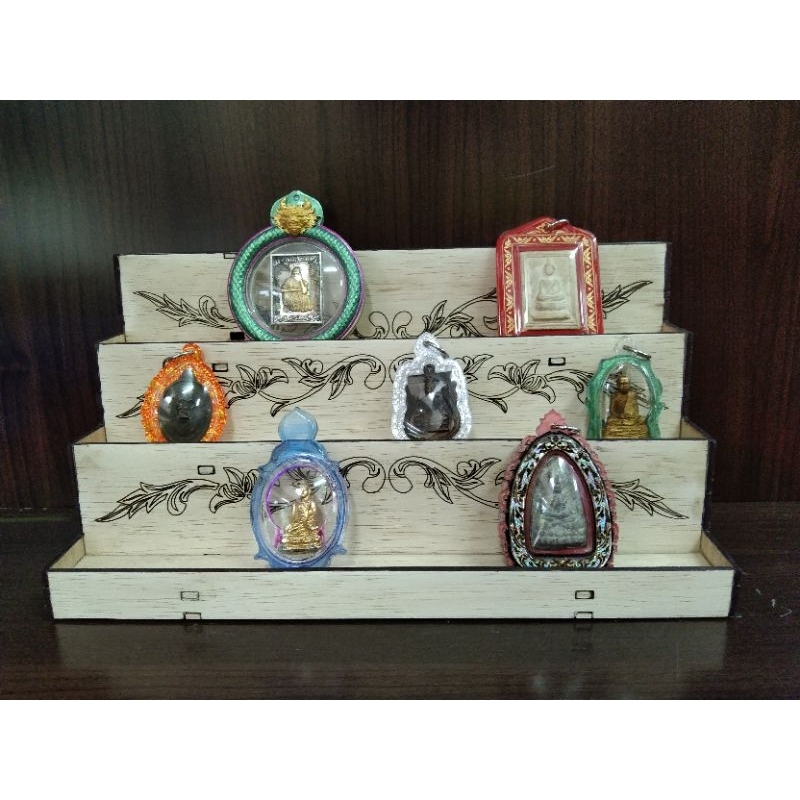 T Thailand Amulet Display Stand [Handmade] Little God Platform God Seat ...