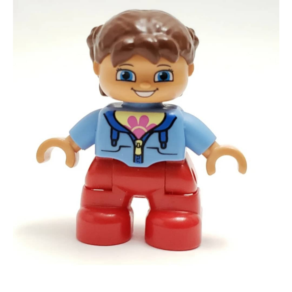 LEGO DUPLO PARTS 47205pd030 figure child girl legs blue jacket over ...