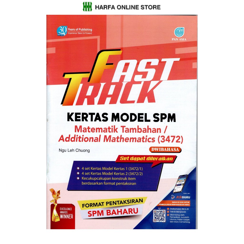 BUKU LATIHAN : FAST TRACK KERTAS MODEL SPM MATEMATIK TAMBAHAN ...