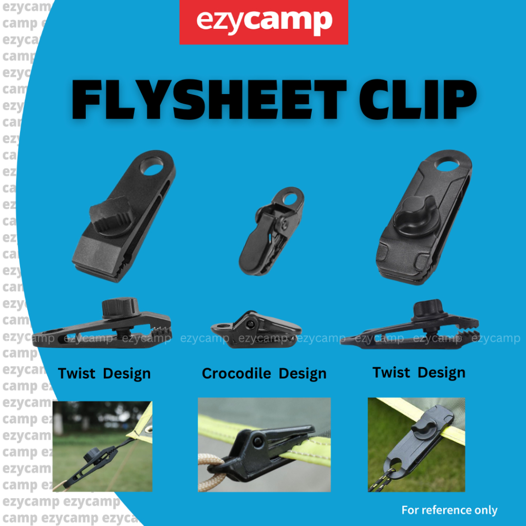 Ezycamp Flysheet Clip Camping Tent Clip Fly Tarp Clamp Clips Canvas ...