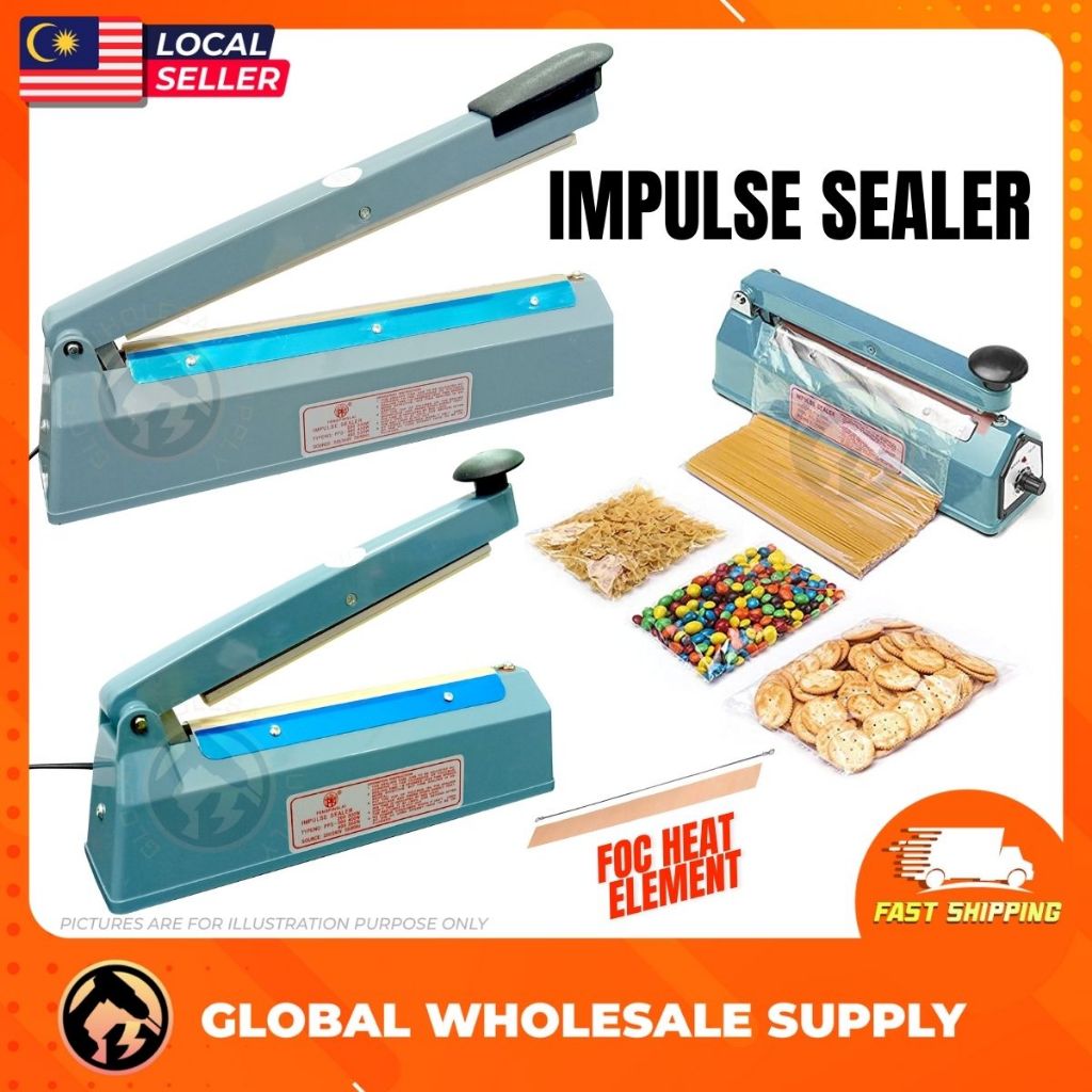 (PREMIUM) PFS-200 / PFS-300P Impulse Sealer FOC Heat Element Poly Bag ...