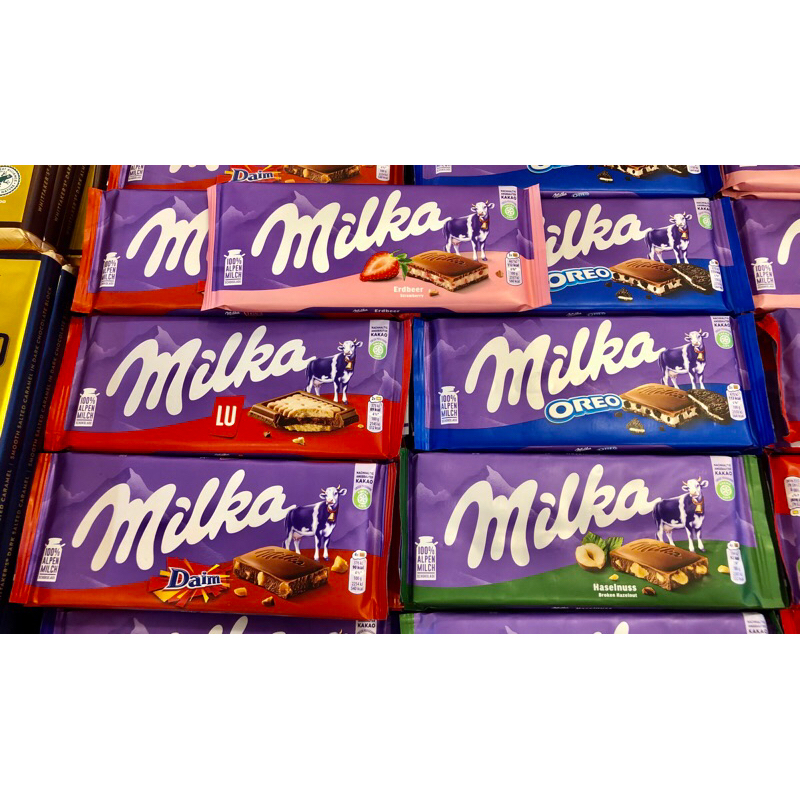 MILKA CHOCOLATE COLLECTION BAR ALL FLAVOUR 100g | Shopee Philippines