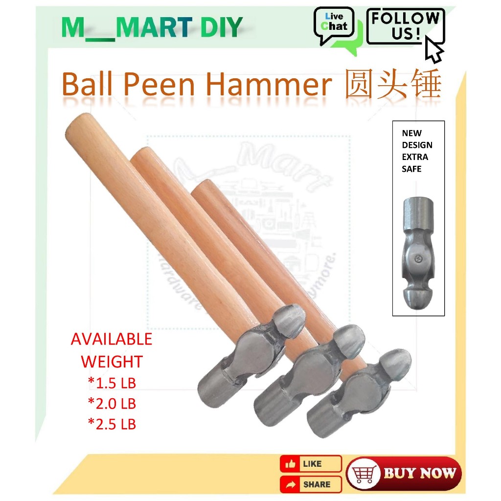 Ball Peein Hammer For Riveting, Shaping, And Bending Metal 球形锤子 ...