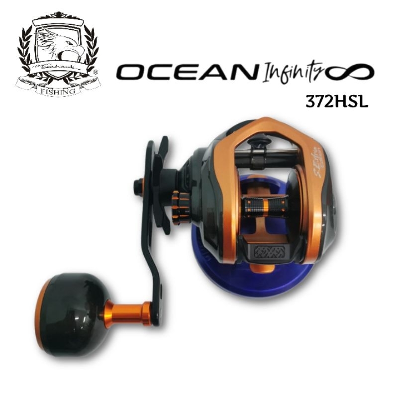 T.SEAHAWK OCEAN INFINITY 372HSL JIGGING REEL (LEFT HANDLE) | Shopee ...