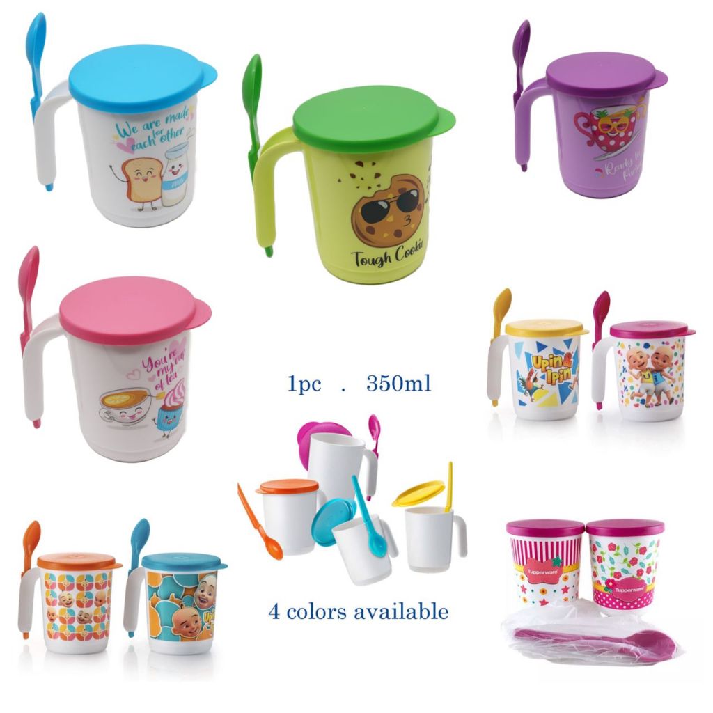 2181 Mug Tupperware /Blushing Pink Mug Set Tupperware /Upin Ipin Mug ...