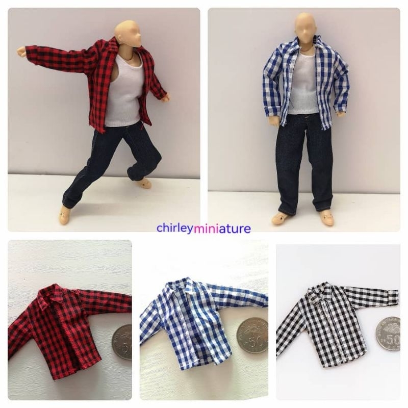 Action figure Shirt 1/12 / Action figure Long sleeve shirt 1/12 ...