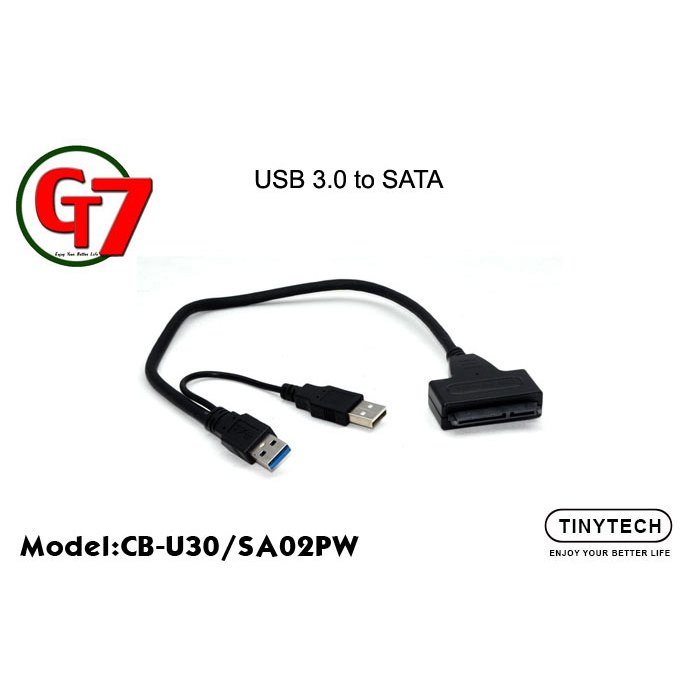 TINYTECH USB 3.0 TO SATA CABLE CONVERTER (CB-U30/SA02PW) | Shopee Philippines