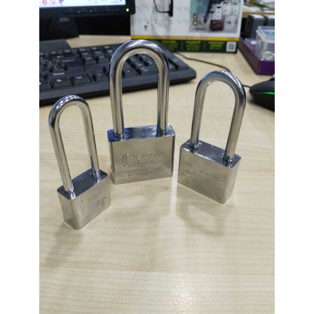 Padlock Heavy Duty Long Shackle Security Padlock Long Bridge Padlock ...