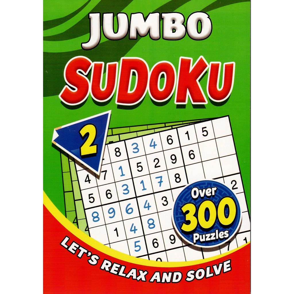 JUMBO SUDOKU 2 OVER 300 PUZZLES ( LET'S RELAX AND SOLVE ) | Shopee ...