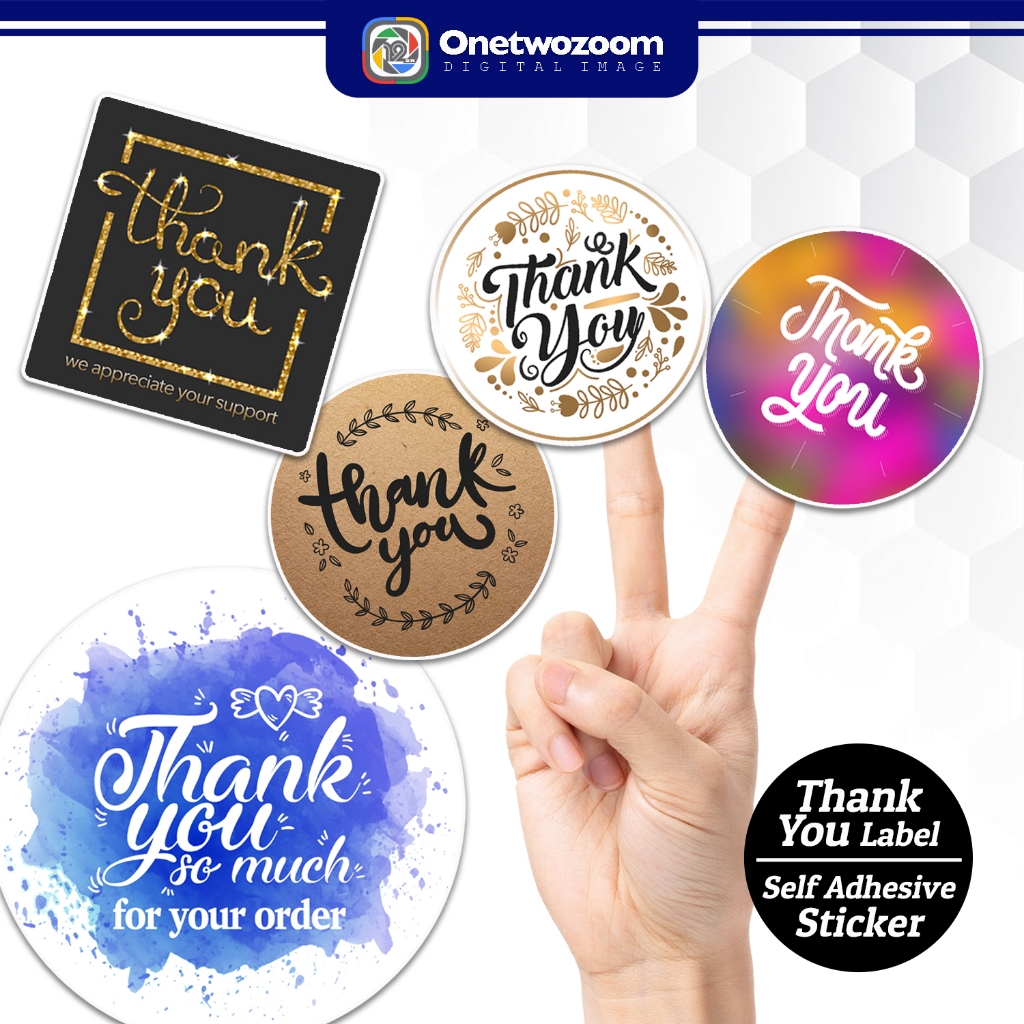 THANK YOU Sticker Packaging Sticker Product Label Self Adhesive Sticker ...