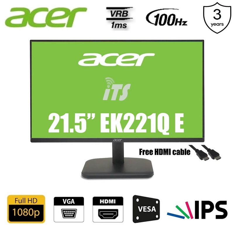 Acer 21.5" EK220Q ABI 75Hz 5ms / EK221Q HBI VA / EK221Q E3BI IPS 100Hz ...