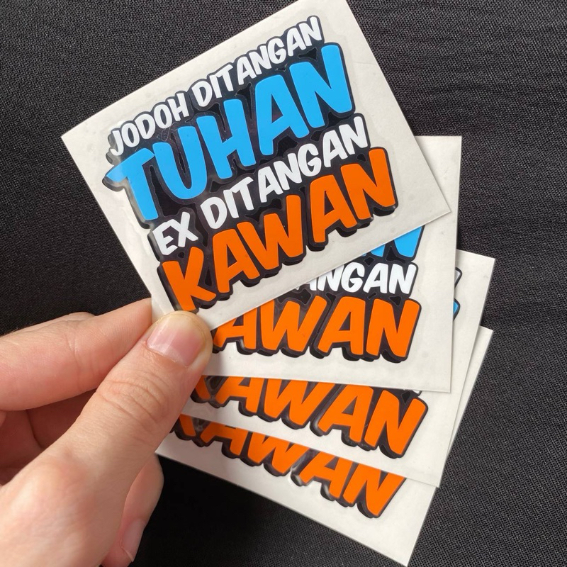 STICKER EX DI TANGAN KAWAN STICKER MOTOR STICKER KERETA | Shopee ...