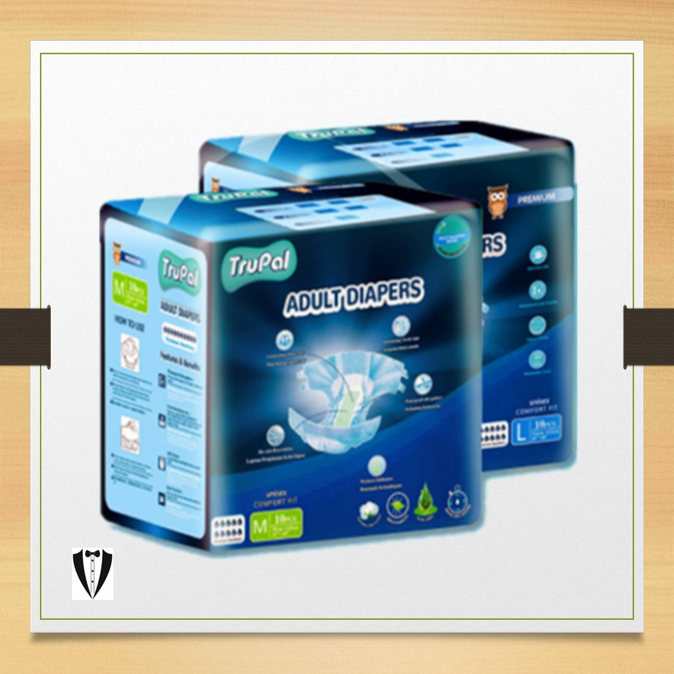 [EXP: 2028] TRUPAL ADULT DIAPERS PREMIUM M / L 10's | Shopee Philippines