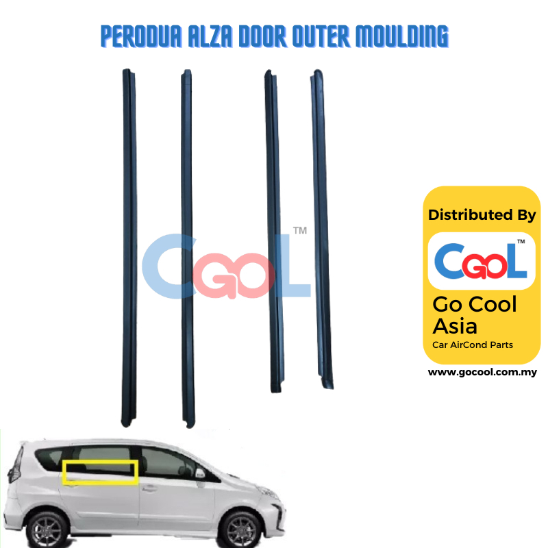 Perodua Alza Door Outer Moulding ( harga Untuk Satu ) Door Glass Outer ...