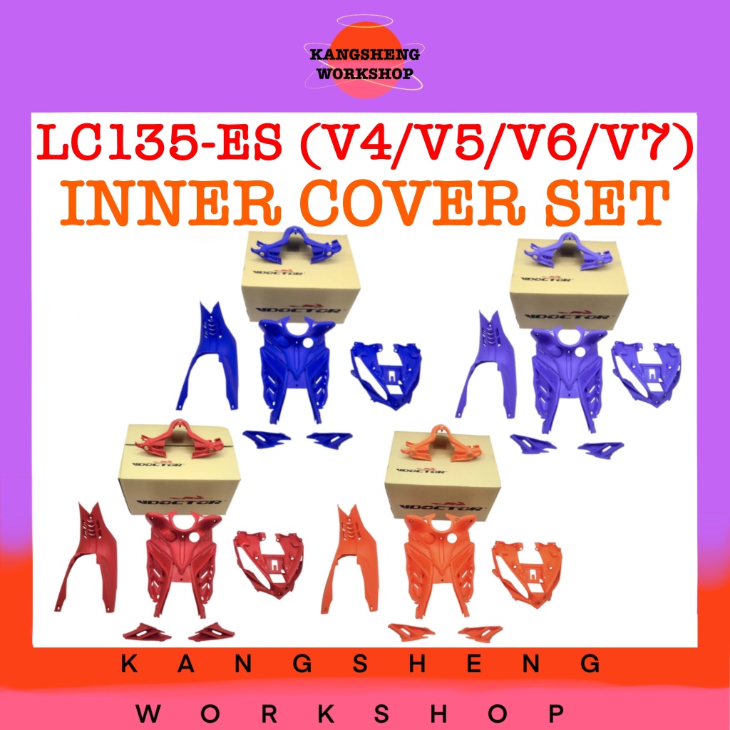 YAMAHA LC135-ES (V4/V5/V6/V7) INNER COVER SET ~ *BLUE/RED/PURPLE/ORANGE* (NEW) (LC 135/135LC ES ...