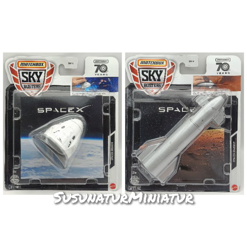 Matchbox Sky Busters SpaceX Dragon , Starship (Card) MBX 2023 Space X Miniature | Shopee Philippines