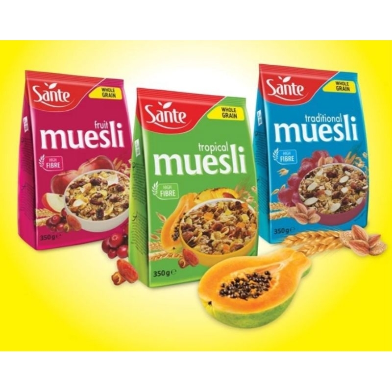 Sante Muesli Traditional/Tropical/Fruit/(350g) | Shopee Philippines