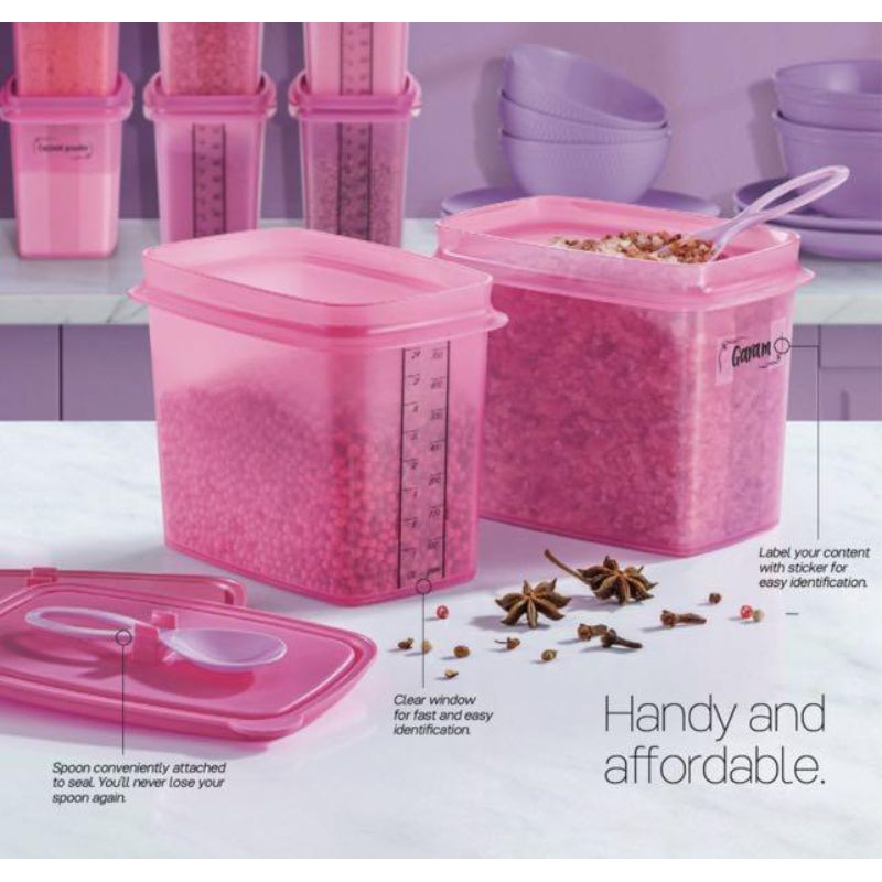 Tupperware Shelf Saver with Spoon 840ml | Shopee Philippines