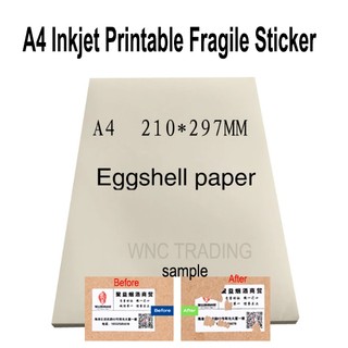 Fragile Sticker A4 Inkjet Printable Fragile Sticker Paper, eggshell ...