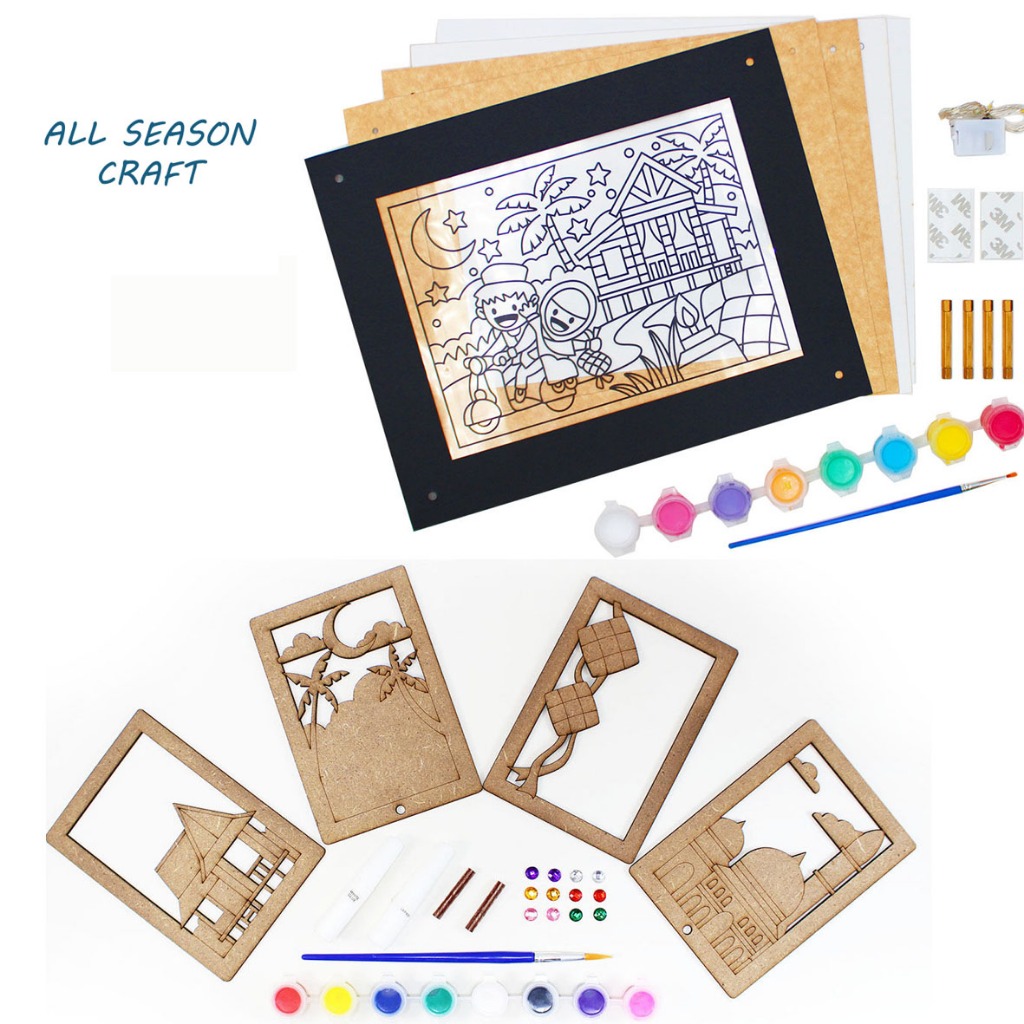 Hari Raya 2024 Educational DIY Art Craft 3D Deco Stand /LED Raya ...