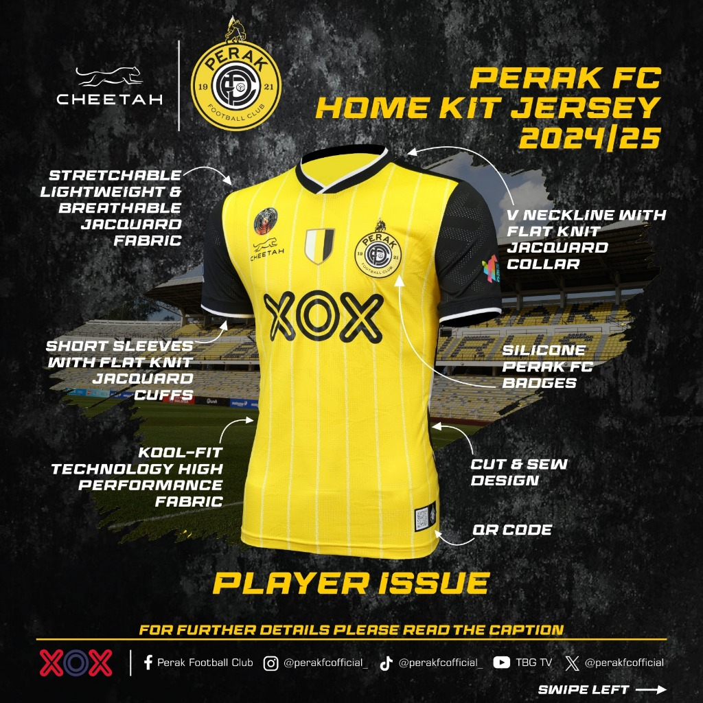 Perak FC Merchandise PFC Home Jersey Player Issue Season 2024/25 ...