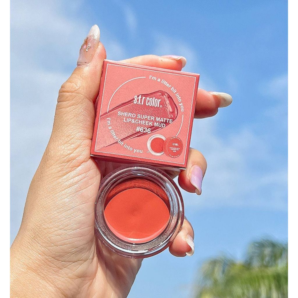 Sfr color Shero Super Matte Lip & Cheek Mud Long-lasting Matte ...
