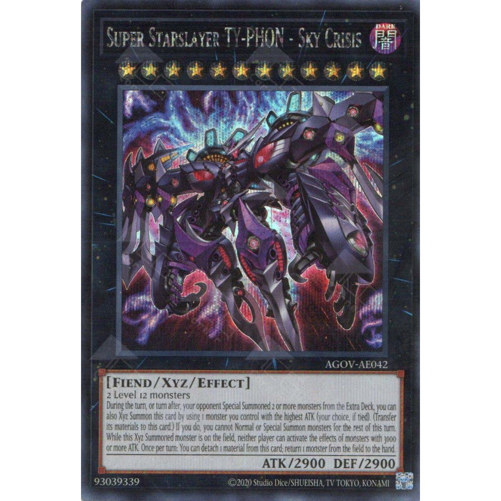 Yugioh Asian English AGOV-AE042 Super Starslayer TY-PHON - Sky Crisis ...
