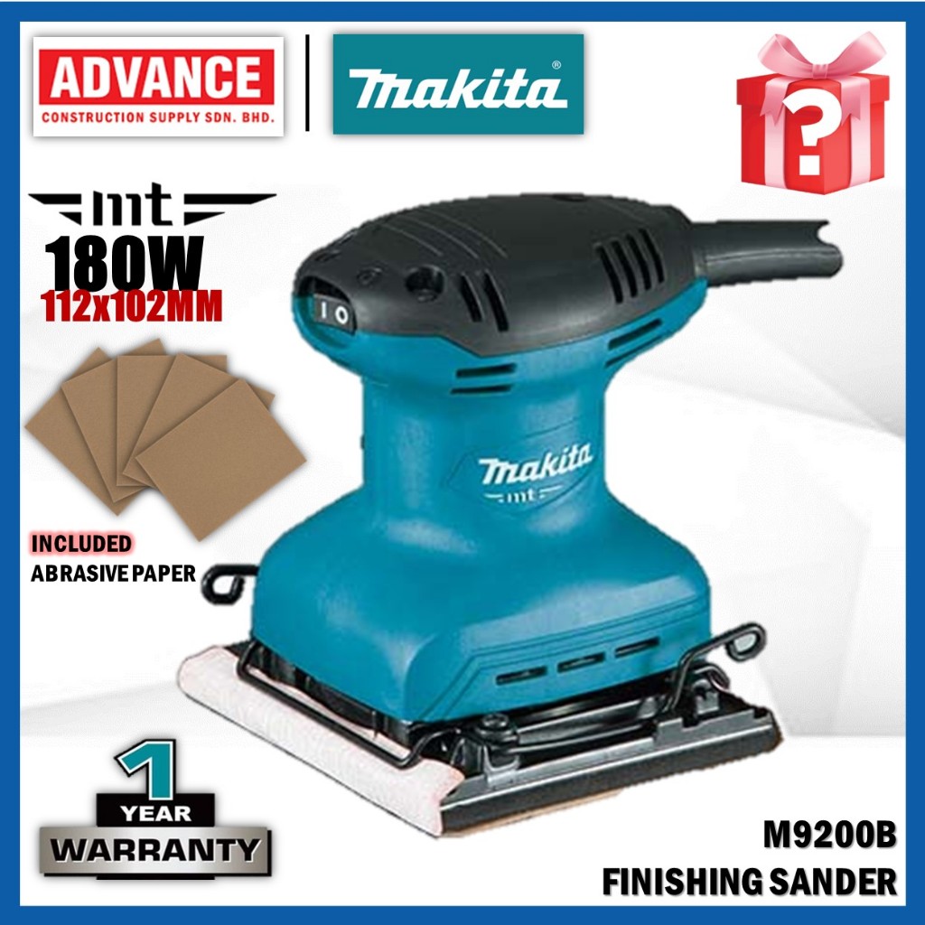 MAKITA MT SERIES M9200 / M9200B Finshing Sander | Shopee Philippines