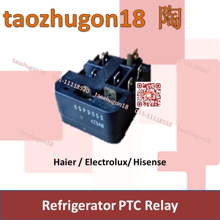 Haier Electrolux Hisense PTC Starter Relay & Overload Fridge Refrigerator Freezer Compressor ...