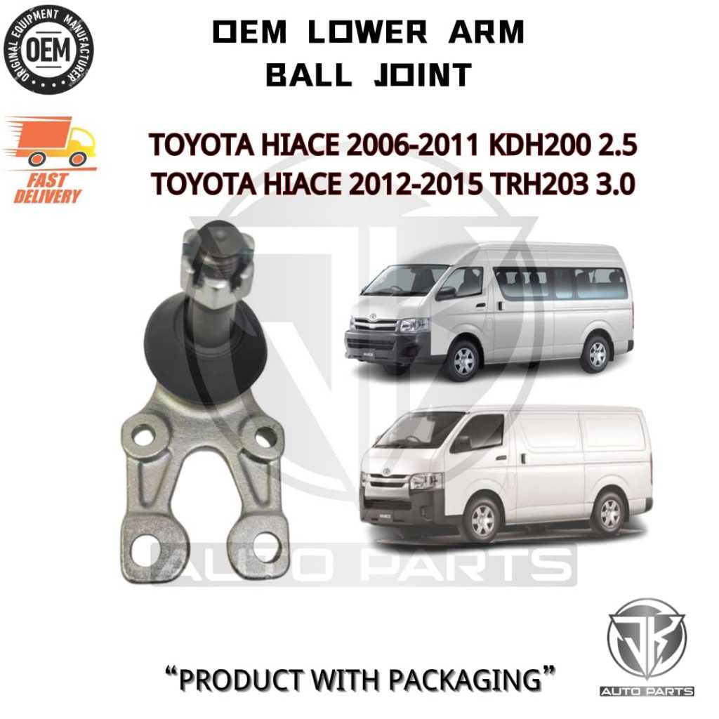 1 PAIR OEM LOWER ARM BALL JOINT TOYOTA HIACE 2006-2017 KDH200 2.5 ...