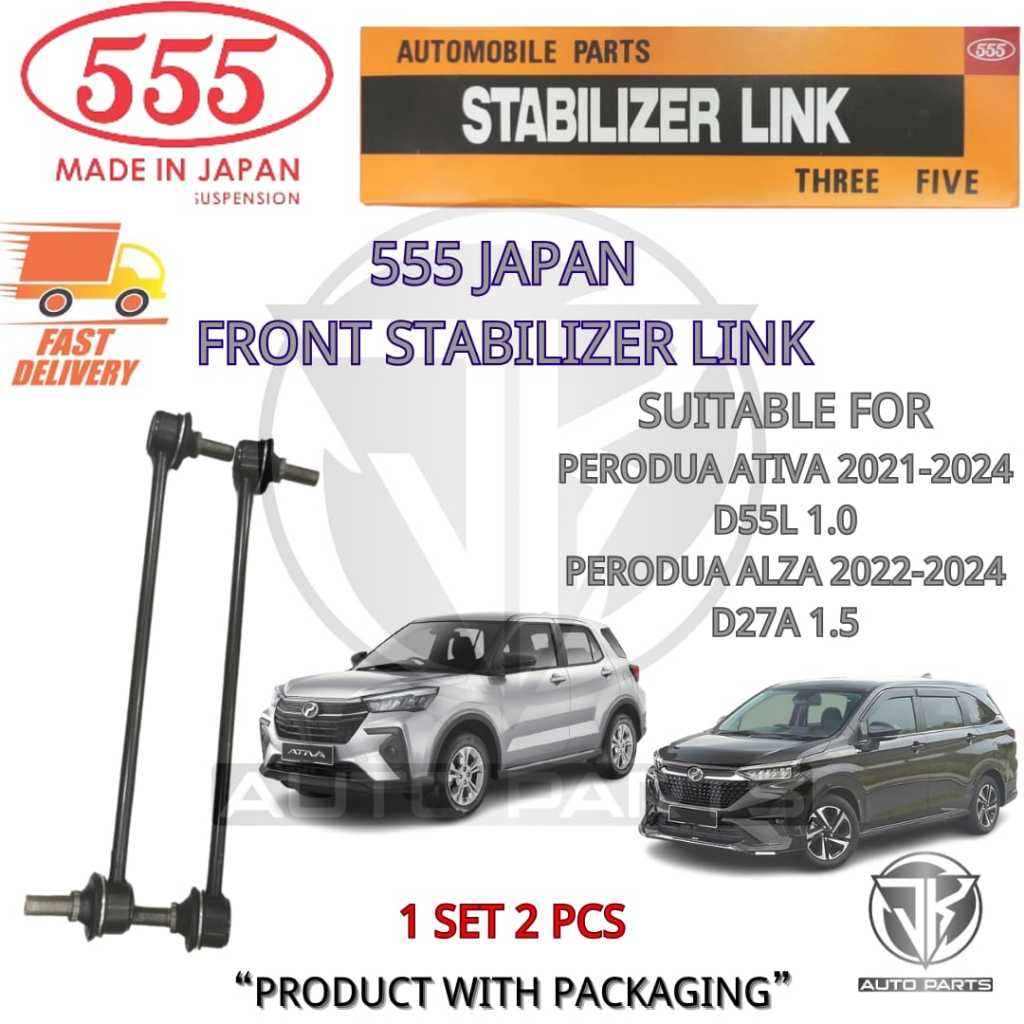 1 PAIR 555 JAPAN FRONT ABSORBER STABILIZER LINK PERODUA ATIVA,ALZA,AXIA ...