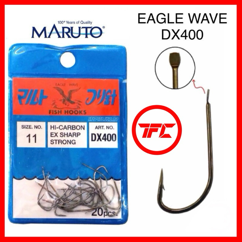 MATA Maruto Eagle Wave DX-400 Fishing Hook DX400 Helang Cap Lang Eye ...