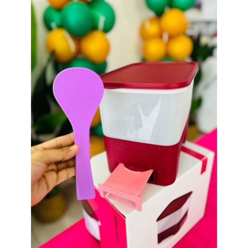 Tupperware Rice Smart 5kg standing spoon Rice Dispenser Rice Smart ...