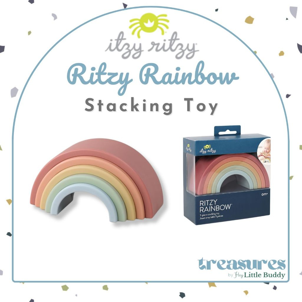 Itzy Ritzy Rainbow Stacker Toy Arches Stacking Development Rainbow ...