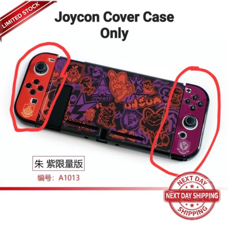 Full Cover Hard Case Joycon Controller Pokemon Scarlet Violet Design ...