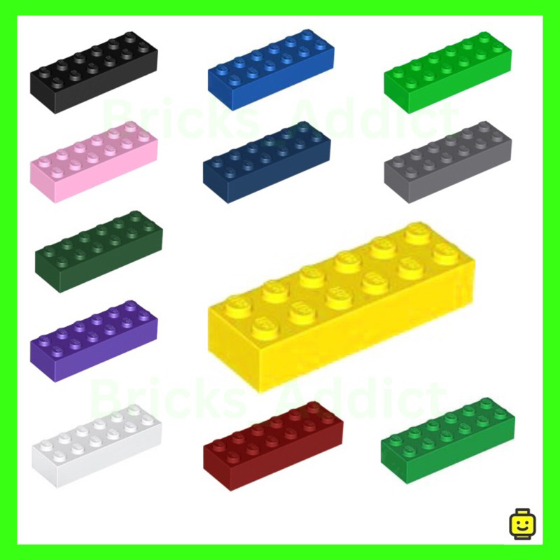 LEGO PARTS 2456 Brick 2x6 Assorted Colours 44237 | Shopee Philippines