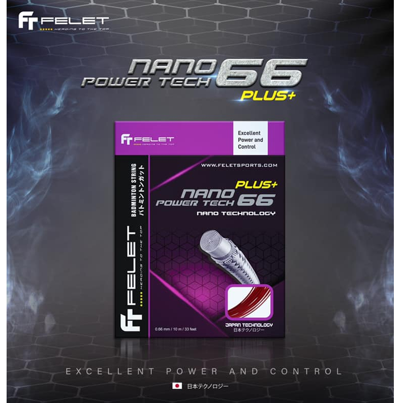 Felet Badminton String Nano power Tech 66 Plus+ | Shopee Philippines