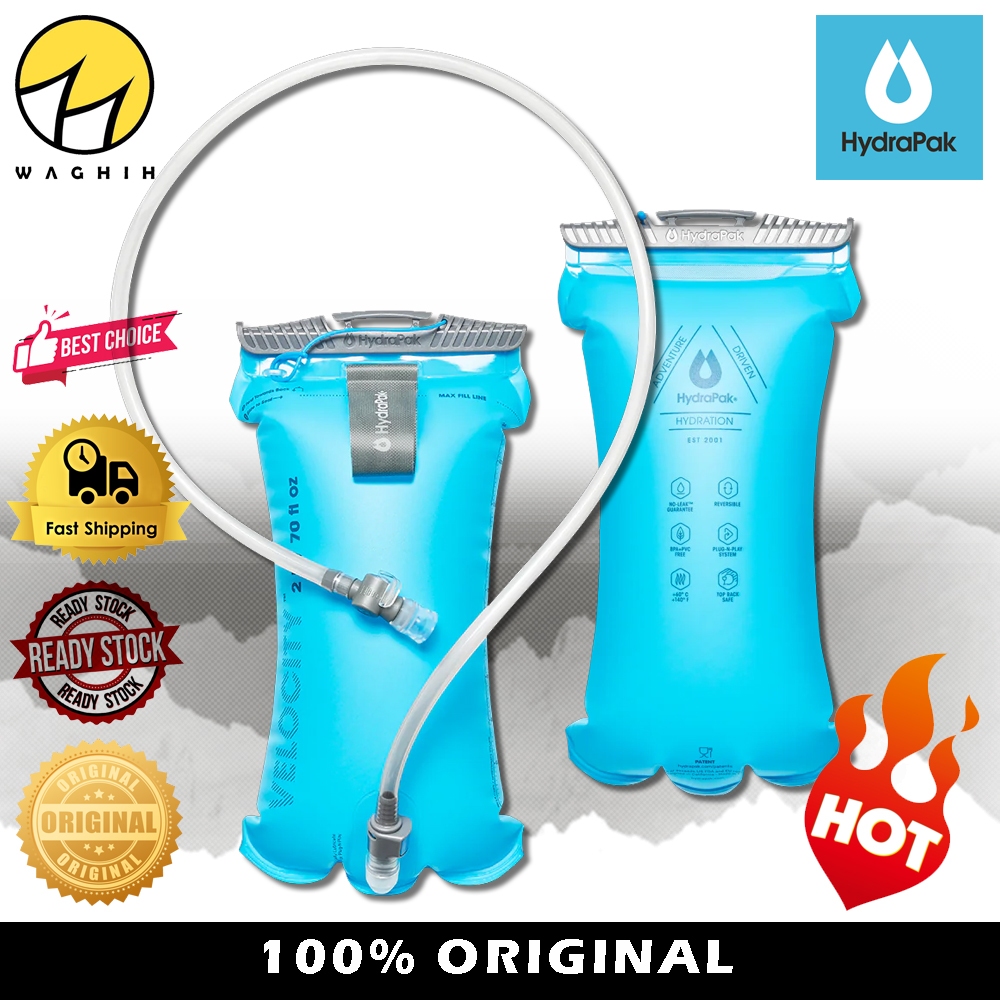 HYDRAPAK VELOCITY 2L HYDRATION RESERVOIR WATER BLADDER FOR HIKING ...